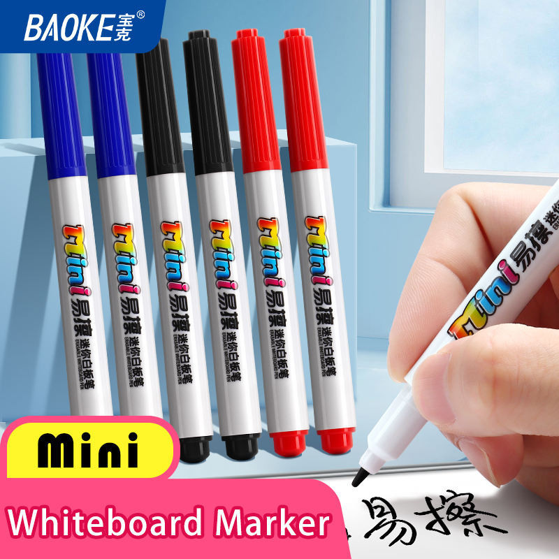 Jual BAOKE Spidol Papan Tulis / Mini Whiteboard Marker Erasable 3 Warna ...