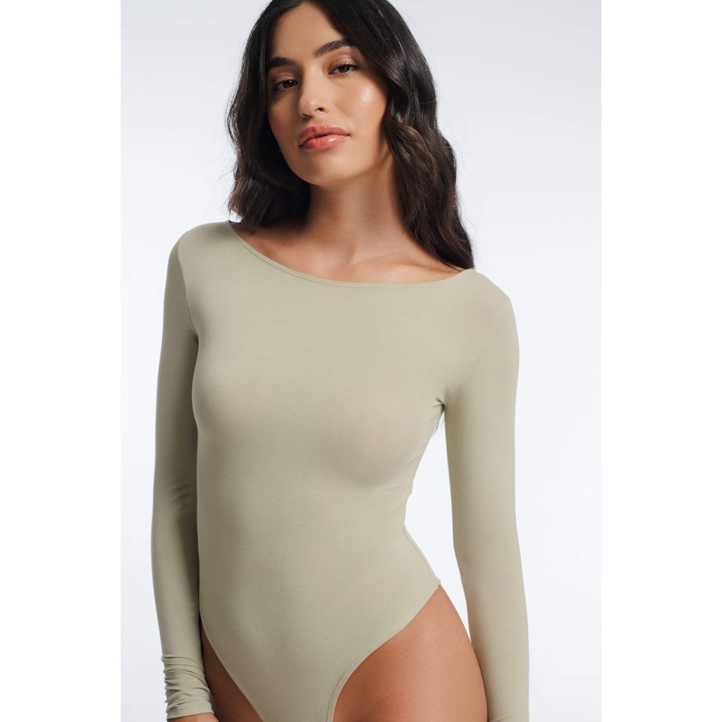 Jual ARUS Boat Neck Full Sleeve Bodysuit | Shopee Indonesia