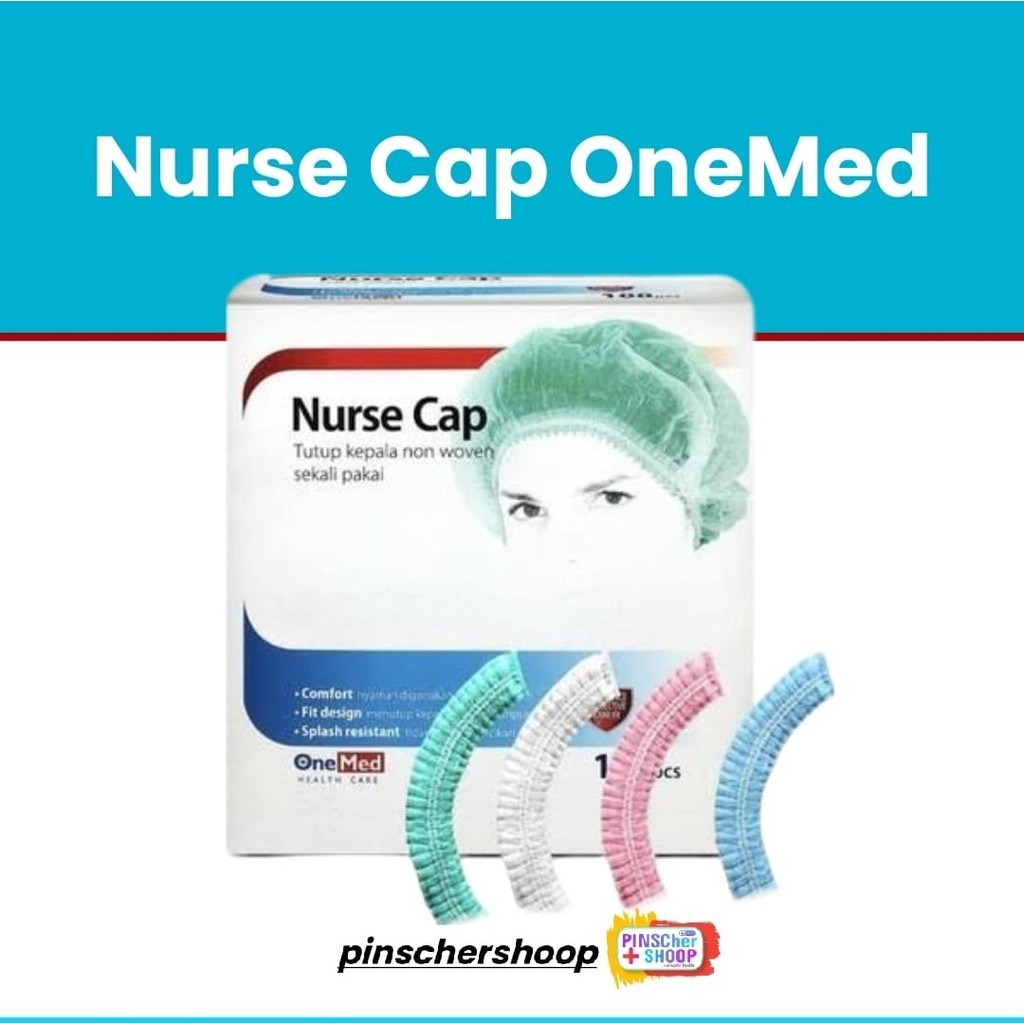 Jual Nurse Cap Onemed Penutup Pelindung Kepala Surgical | Shopee Indonesia