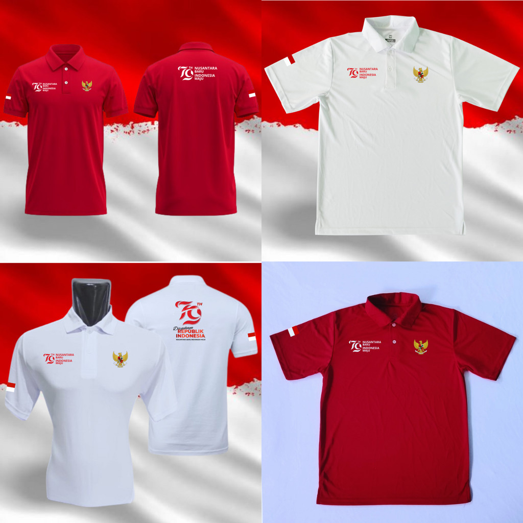 Jual Polo panitia 17 agustus hut ke 79 dirgahayu indonesia Baju kemerdekaan lengan pendek kaos ...