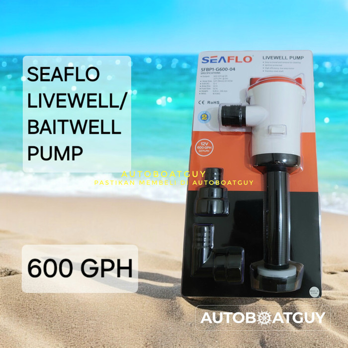 Jual Pompa Umpan Hidup 600 GPH SEAFLO Livewell / Baitwell Pump untuk ...