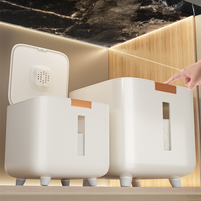 Jual Tempat Penyimpan Beras Rice Box Grain Sealed Jar Kitchen Container ...