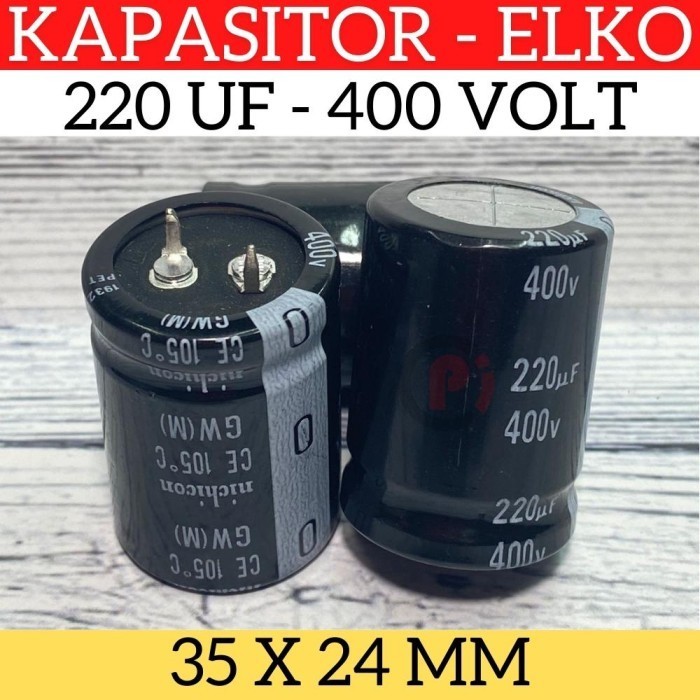 Jual Audio Kapasitor Elco 220uf 400v Capacitor Elko 220 uf 400 Volt | Shopee Indonesia