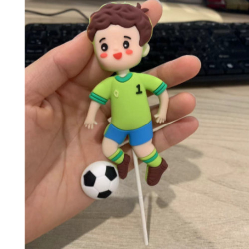 Jual CAKE TOPPER CLAY BOY MAIN BOLA hiasan kue ulang tahun anak cowok ...