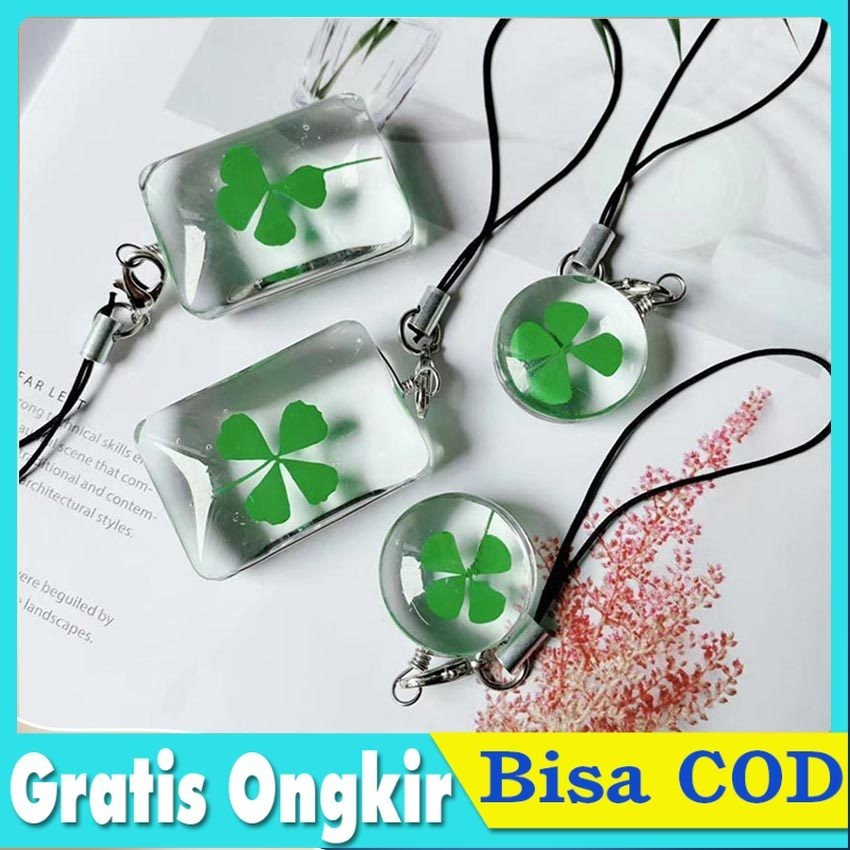 Jual Queen Of Tears Keychain / Four Leaf Clover Keychain / Hae In Phone ...