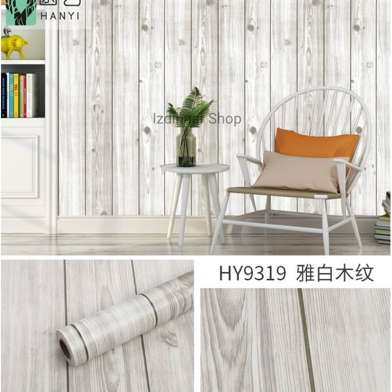 Jual Wallpaper Dinding Kayu Abu Garis Ukuran 8m s/d 10m x 45cm | Shopee ...
