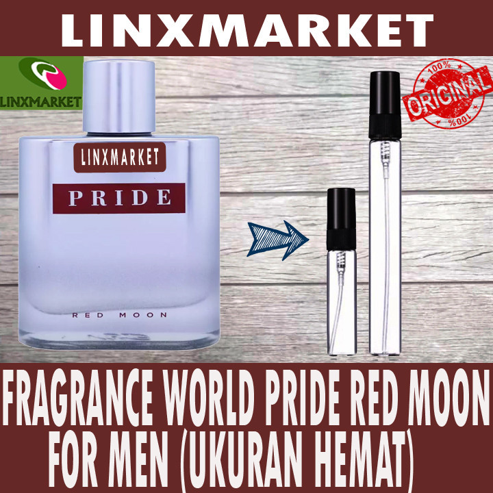 Jual FRAGRANCE WORLD PRIDE RED MOON FOR MEN EDP EAU DE PARFUM UKURAN HEMAT | Shopee Indonesia