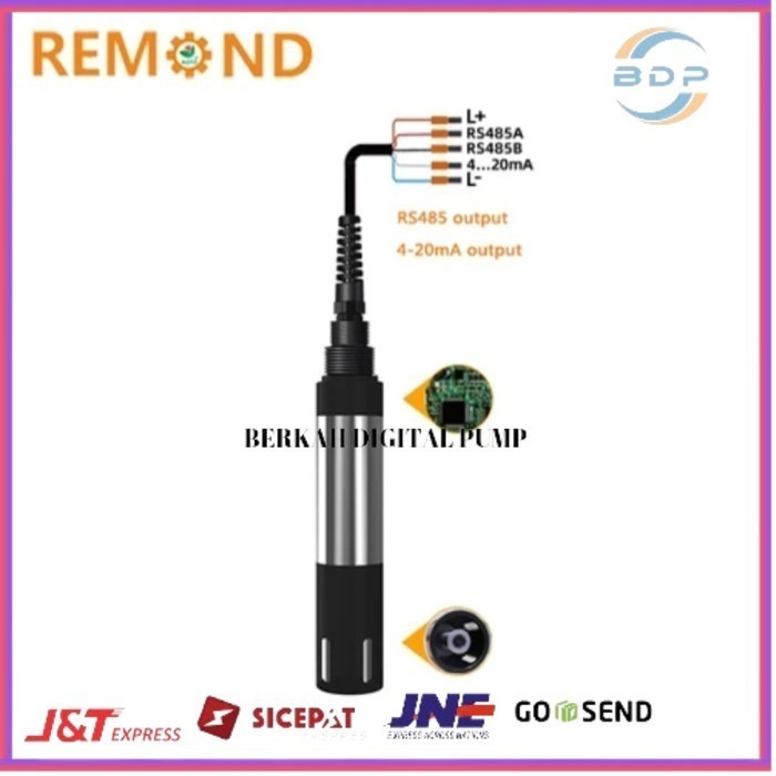 Jual Remond Digital Optical Dissolved Oxygen Sensor DO Probe RS485 0-20ppm | Shopee Indonesia