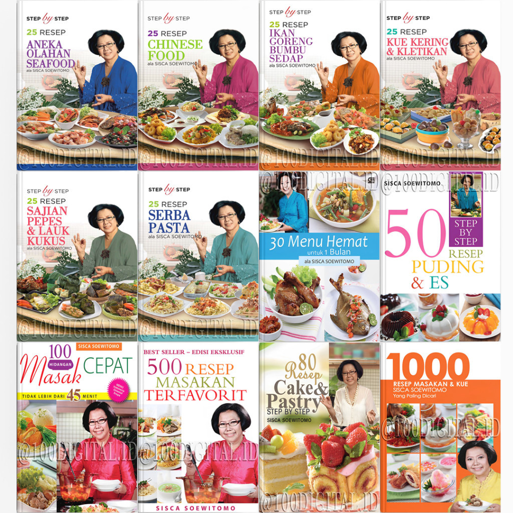 Jual (Bundle 1) Resep-resep terlengkap dari Sisca Soewitomo - B106 | Shopee Indonesia