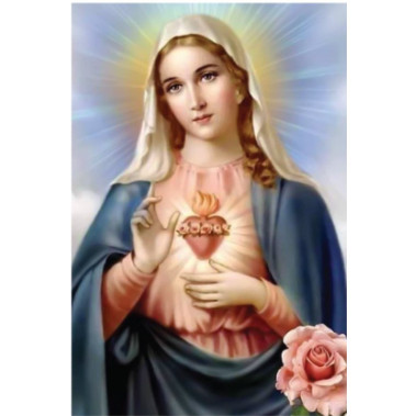 Jual Hiasan Dinding Gambar Bunda Maria Hati Kudus | Shopee Indonesia