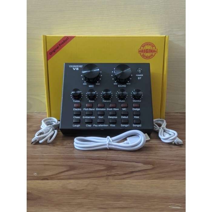 Jual Sound card V8 Mixer Bluetooth SoundCard V8 Audio Soundcard New ...