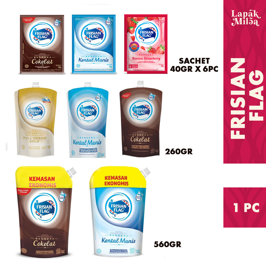 Jual SKM - Susu Kental Manis Frisian Flag Sachet | 260gr | 545gr | Shopee Indonesia