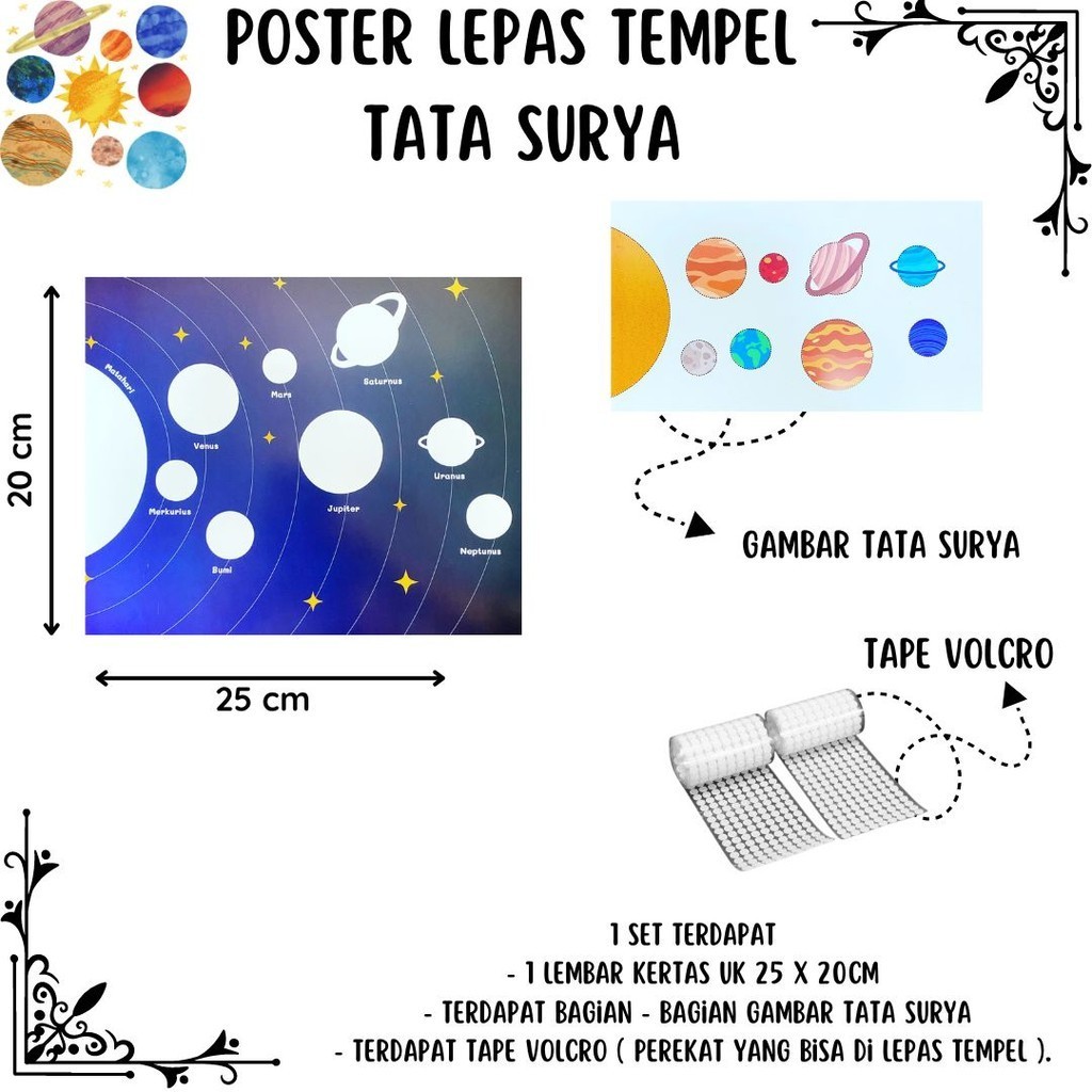 Jual Poster Interaktif - Poster Lepas Tempel Tata Surya - Poster Lepas ... Jual Poster Interaktif - Poster Lepas Tempel Tata Surya - Poster Lepas ...