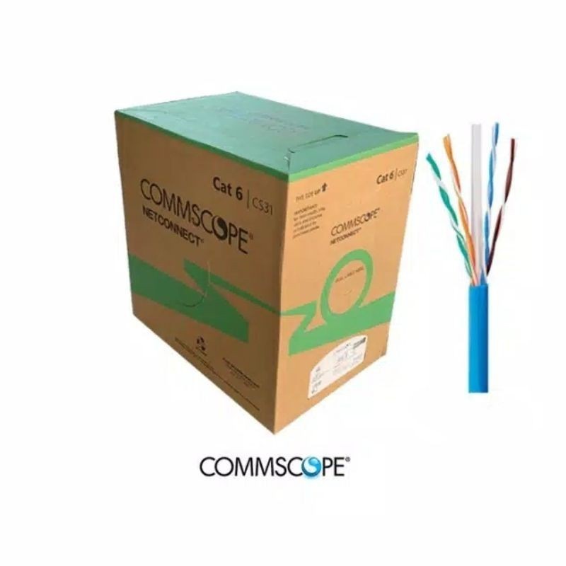 Jual AMP Commscope Kabel Lan Jaringan Internet UTP Indoor Cat 6 Cat 6e ...