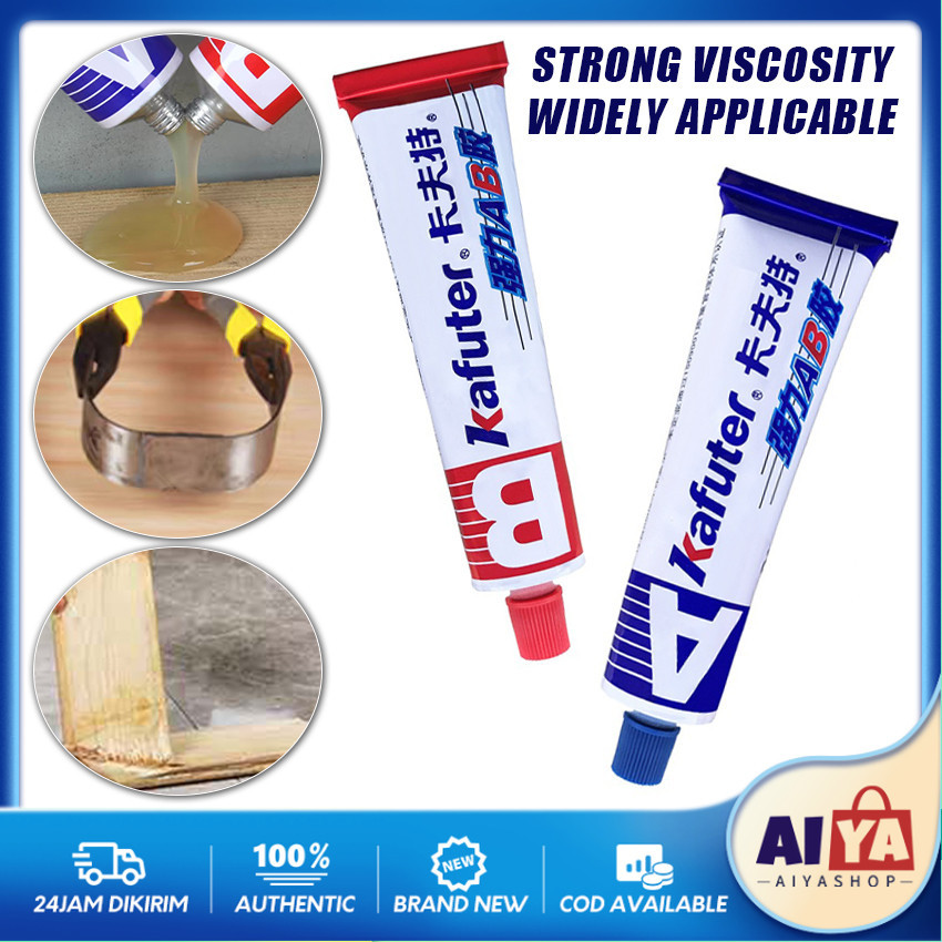 Jual 70g Lem AB Kafuter Kuat Penambal Besi Steel Metal Radiator Anti Bocor Metal Casting Glue ...