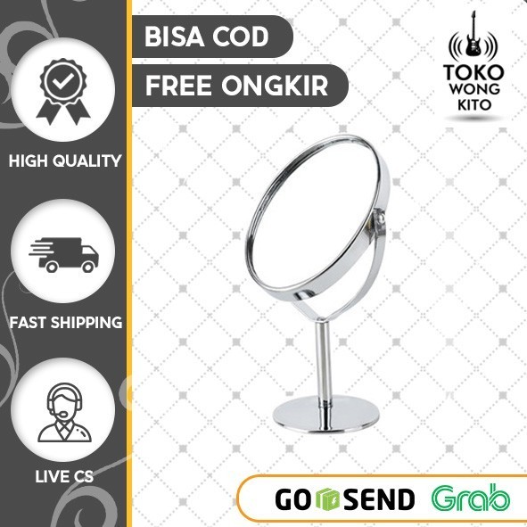 Jual Kaca Cermin Make Up Meja Standing Mirror Cermin 2 Sisi Kaca Rias ...