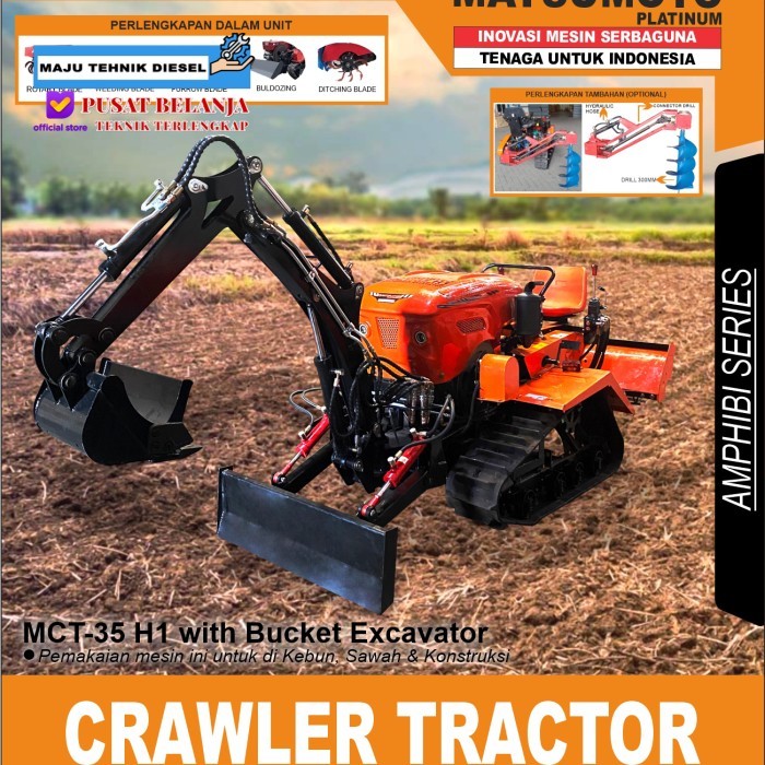 Jual Traktor Amfibi / Crawler Tractor MATSUMOTO MCT 35 H1 | Shopee ...