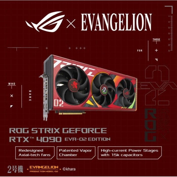 Jual VGA ASUS ROG STRIX GeForce RTX 4090 24GB GDDR6X OC EVA 02 RTX4090 O24G | Shopee Indonesia