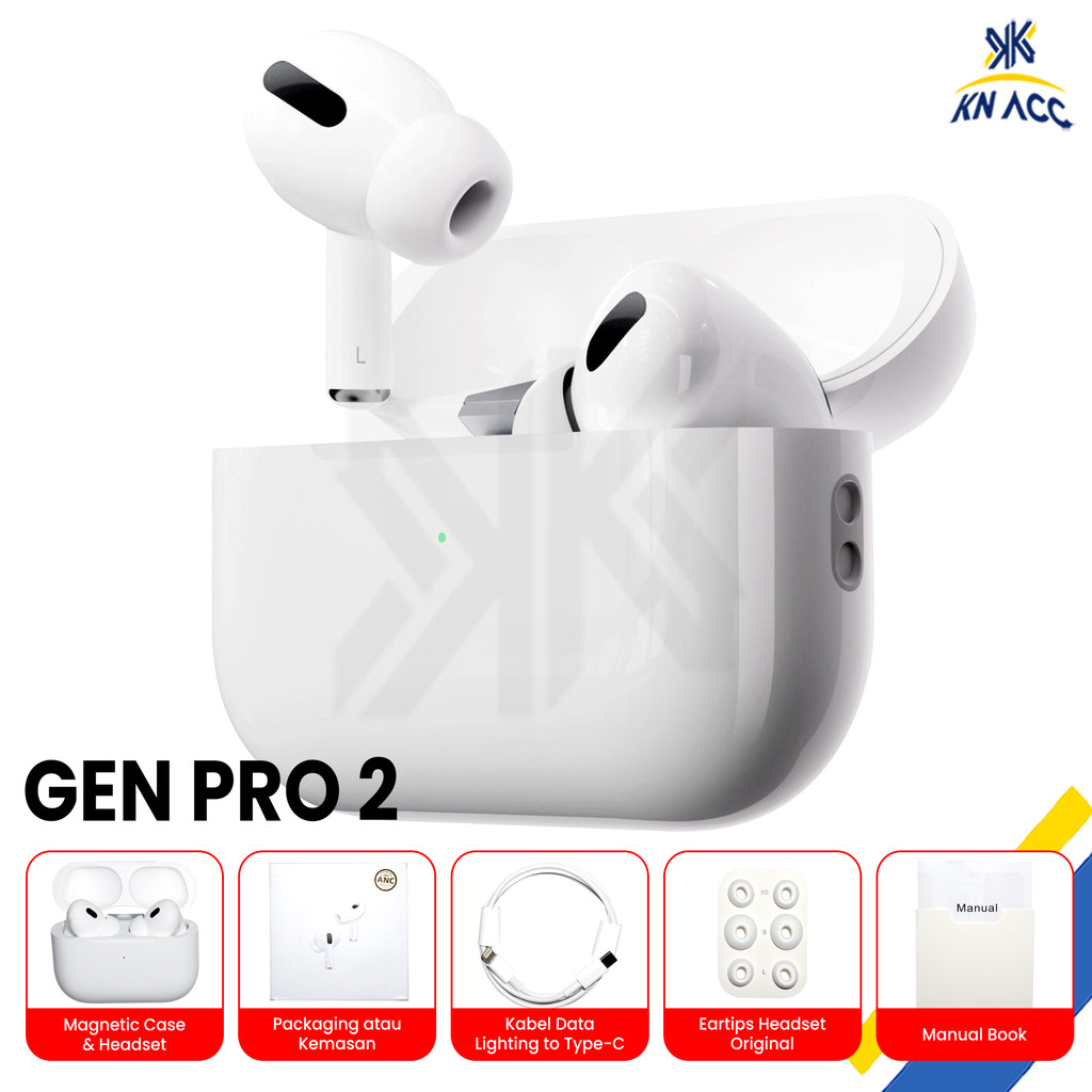 Jual [KN ACC] BLUETOOTH HEADSET WIRELESS GENERASI KE 2 PRO EARBUDS WITH ...