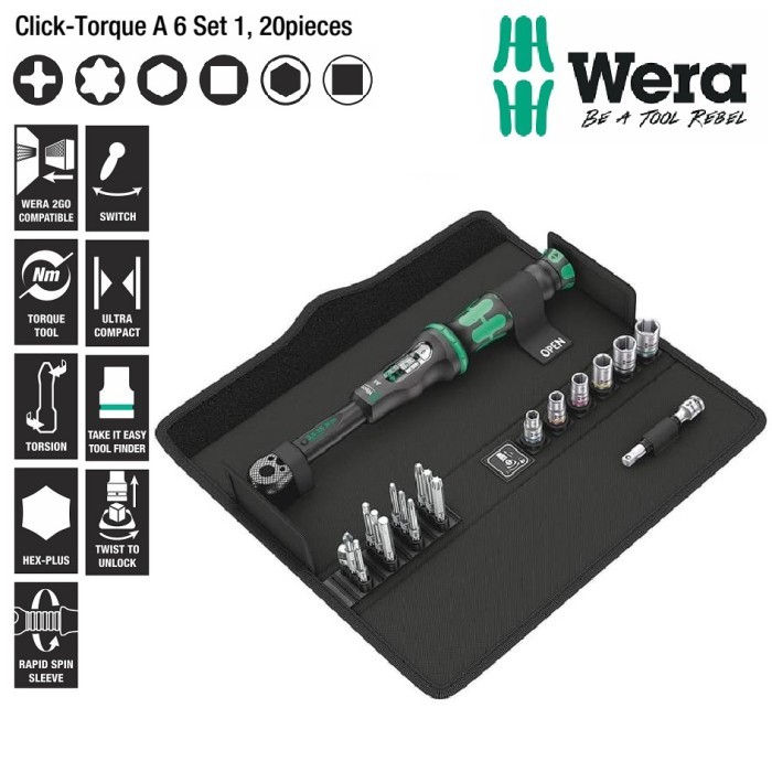 Jual Wera 05130110001 - Torsi Klik Set Click-Torque A 6 Set 1 - 20 Pc ...