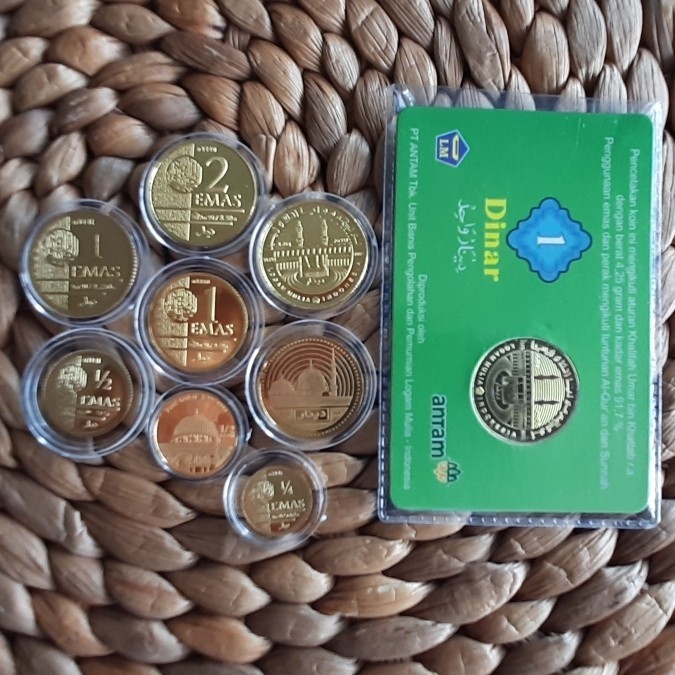Jual 1 DINAR WAKALA TANJUNGPURA KOIN EMAS 4,25 GR 22K GOLD COIN MAHAR ...