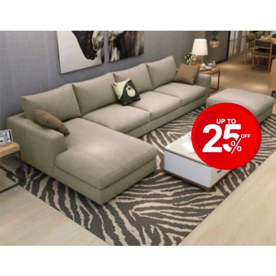 Jual Sofa L Modern Luxury Bahan Midili | Shopee Indonesia