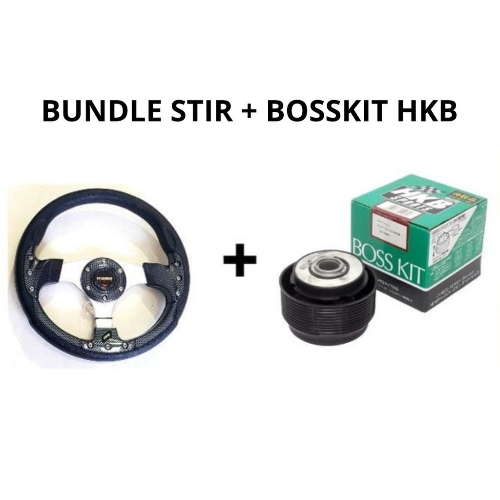 Jual PAKET Stir Setir Racing Mobil Momo 14 inch + Boss Kit Bosskit HKB ...
