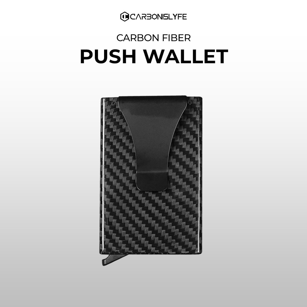 Jual CARBON IS LYFE - Push Wallet - Progressive Carbon Fiber Wallet ...