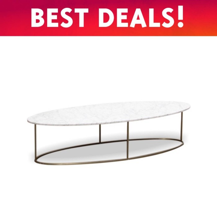 Jual DISPLAY SALE - VIVERE Kelly Coffee Table Marble - Meja Ruang Tamu ...