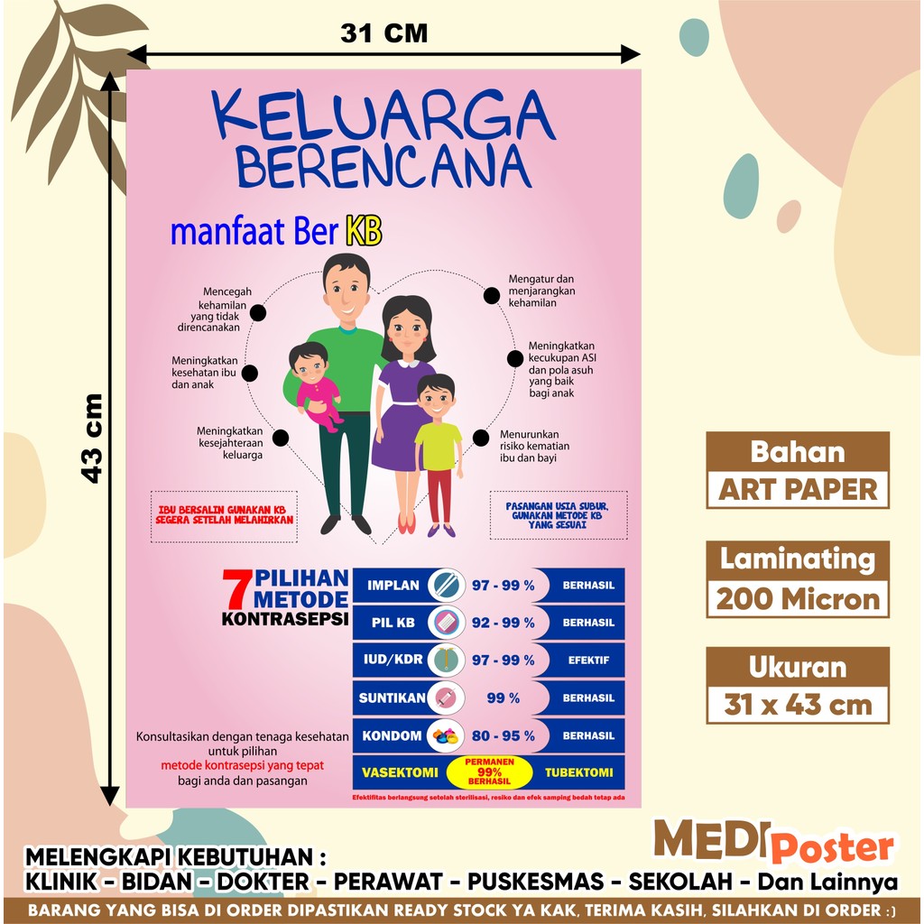 Jual Poster Keluarga Berencana (KB) | Shopee Indonesia