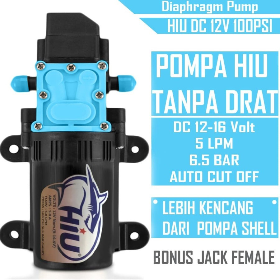 Jual OO39 POMPA DC 12v HIU 5 LPM 6.5 BAR Lebih Kencang dari pompa Shell ...