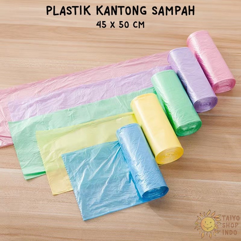 Jual TAIYO Kantong Plastik Sampah Roll 45x50cm Gulungan Plastic Trash ...