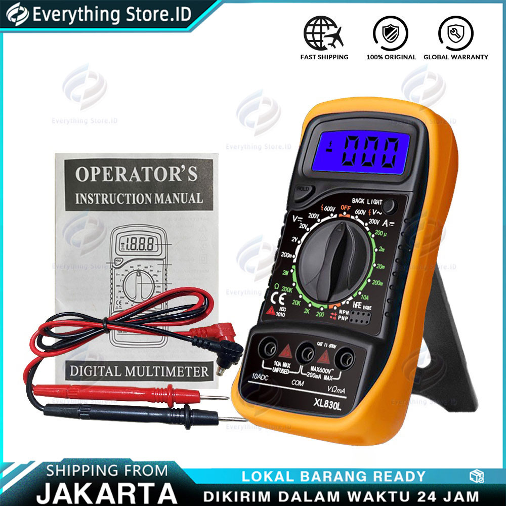 Jual Mini Digital Multimeter AC/DC Voltage Tester - XL830L ...