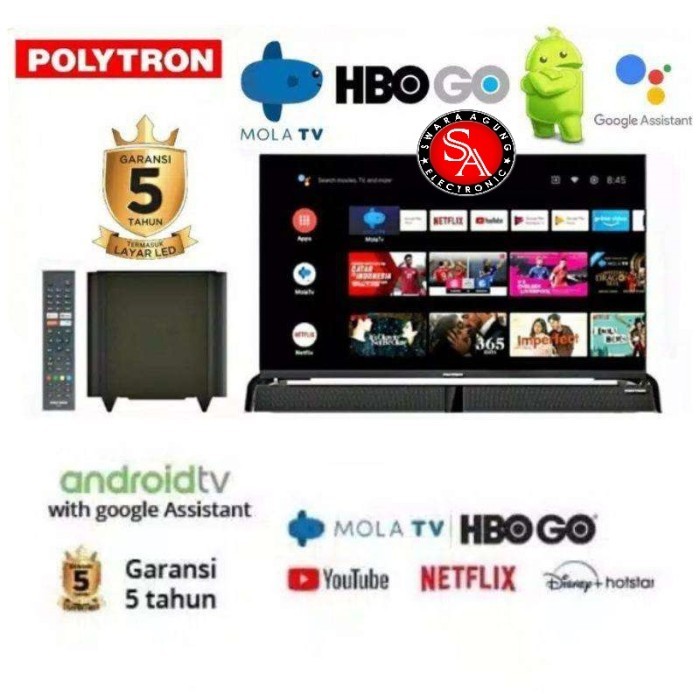 Jual Led Digital Android TV 32 Inch Polytron Type:32BAG9953 (Free ...