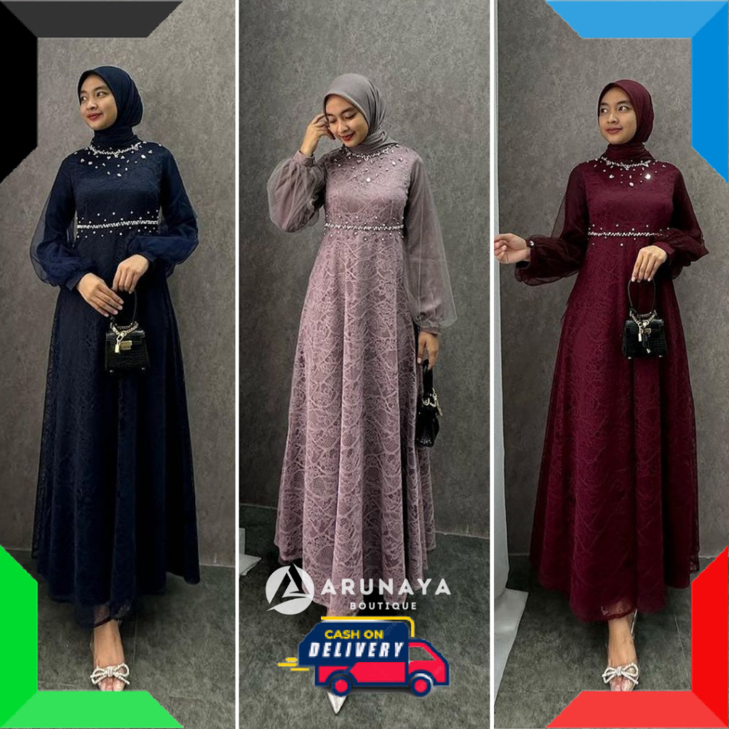 Jual GAMIS CEWEK MUSLIMAH LONG DRESS KONDANGAN / Dress Exclusive Gamis ...