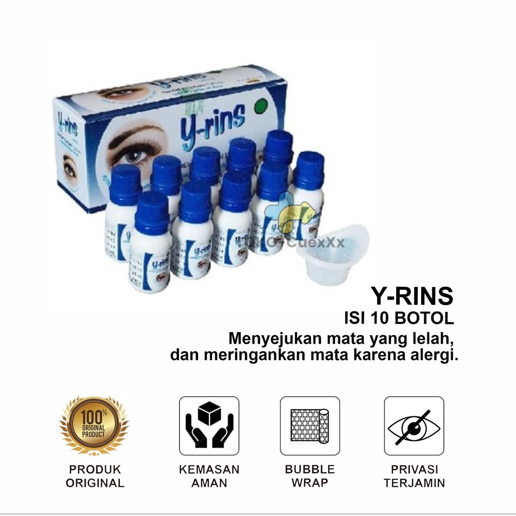 Jual Y-RINS LARUTAN PEMBERSIH MATA STERIL 1 BOX 10 BOTOL | Shopee Indonesia