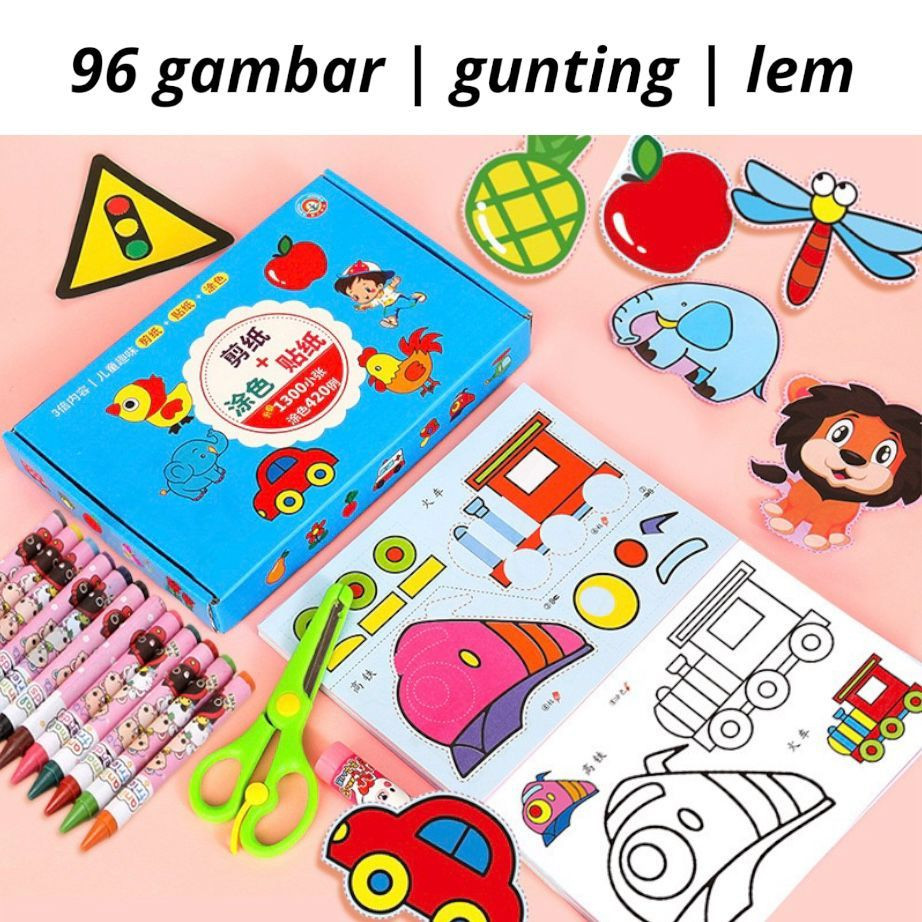 Jual Mainan Edukasi 3IN1 Activity Worksheet / Aktivitas Menggunting ...