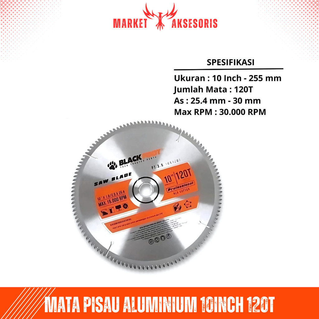 Jual Mata Pisau Aluminium Kayu Circular Saw Blade 120T 10 Inch Mata ...