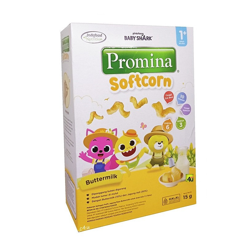 Jual Promina Softcorn Snack Puff Jagung Rasa Buttermilk / Strawberry ...
