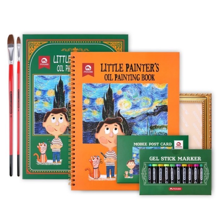 Jual mobee little painters oil painting box famous artist drawing set ...