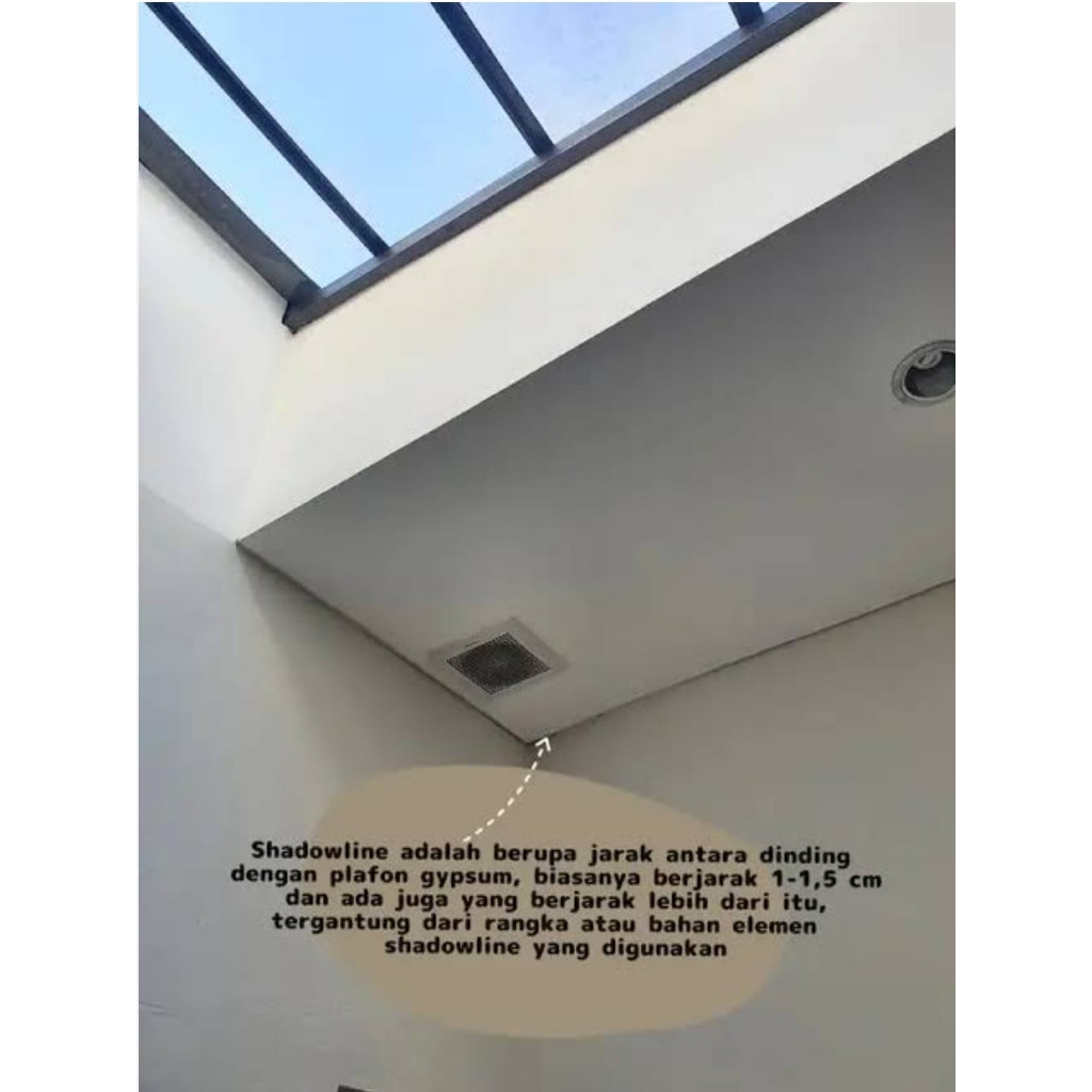 Jual SHADOW LINE SUDUT PLAFON LIS LIST PLAVON GYPSUM HARGA PER 1PCS ...