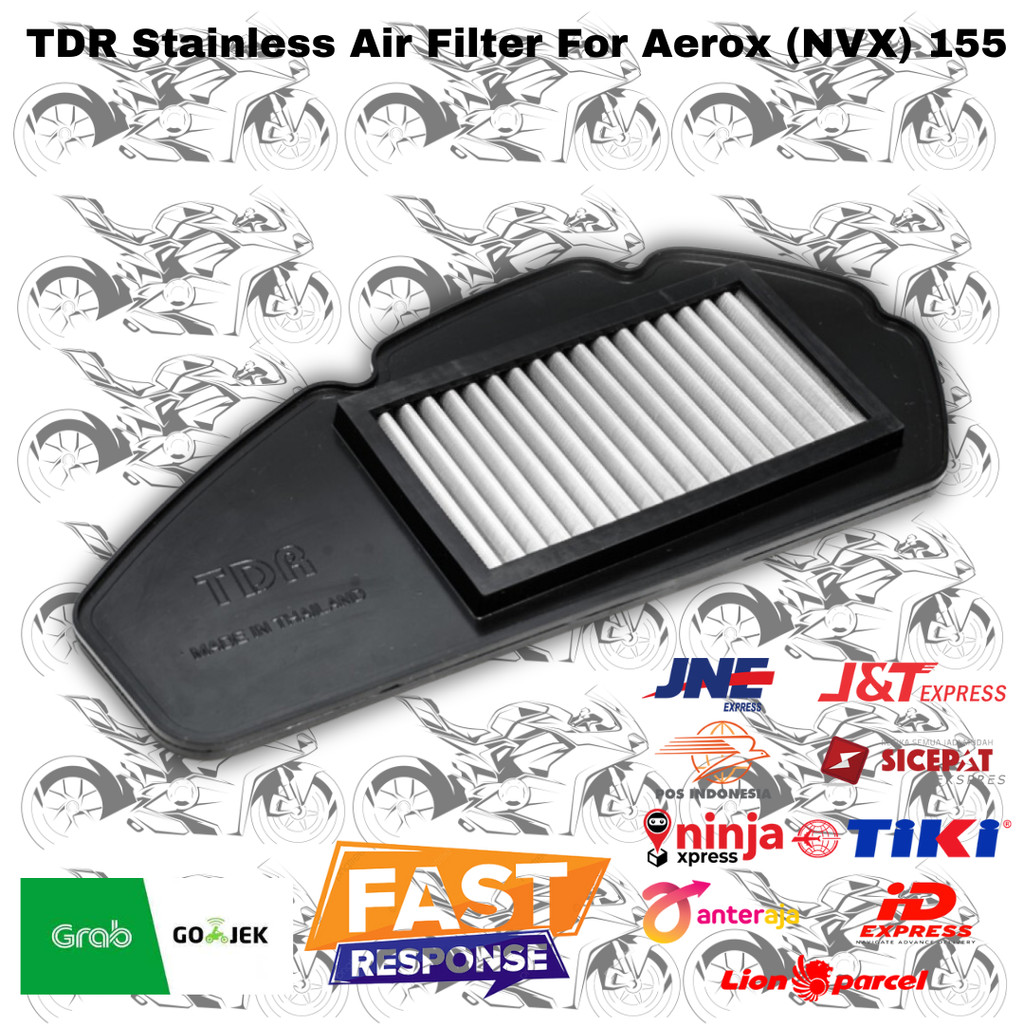 Jual Filter udara TDR Stainless Air Filter For AEROX / NVX155 | Shopee ...