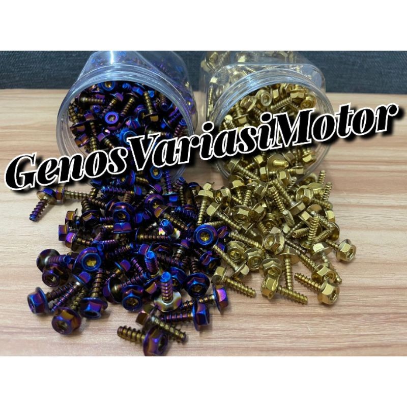 Jual BAUT BODY HENG 2 KUNCI BAUT FULL GOLD DAN BIRU UNIVERSAL ASLI ...