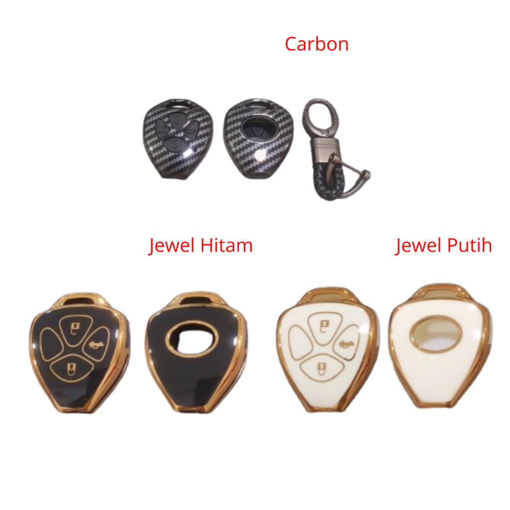 Jual Casing Kunci Remote Yaris Vios Fortuner Innova 3 Tombol | Shopee ...