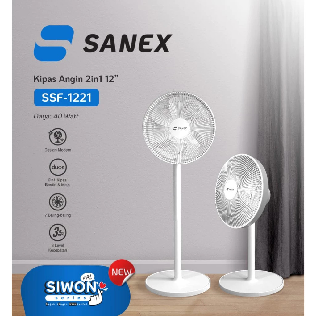 Jual IDOLMART SANEX Kipas Angin Siwon Standing Berdiri 3in1 12 Inch SSF ...