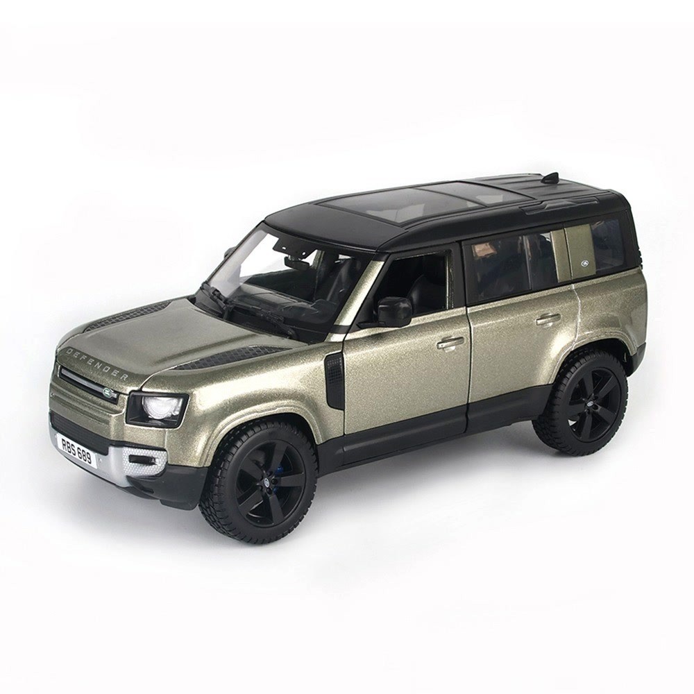 Jual 1:24 Black Land Rover Defender 2022 simulation alloy car model ...