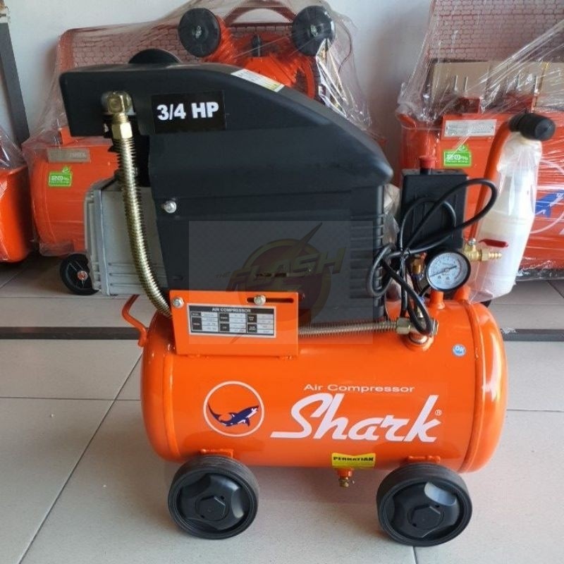 Jual Compresor Portable Shark Kompresor Shark 25Ltr MZ0725 3/4 HP ...