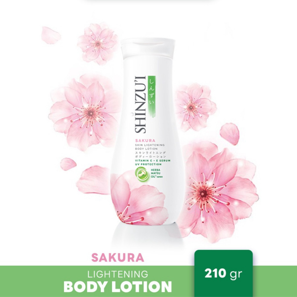 Jual Shinzui Skin Lightening Body Lotion Sakura 210ml | Shopee Indonesia