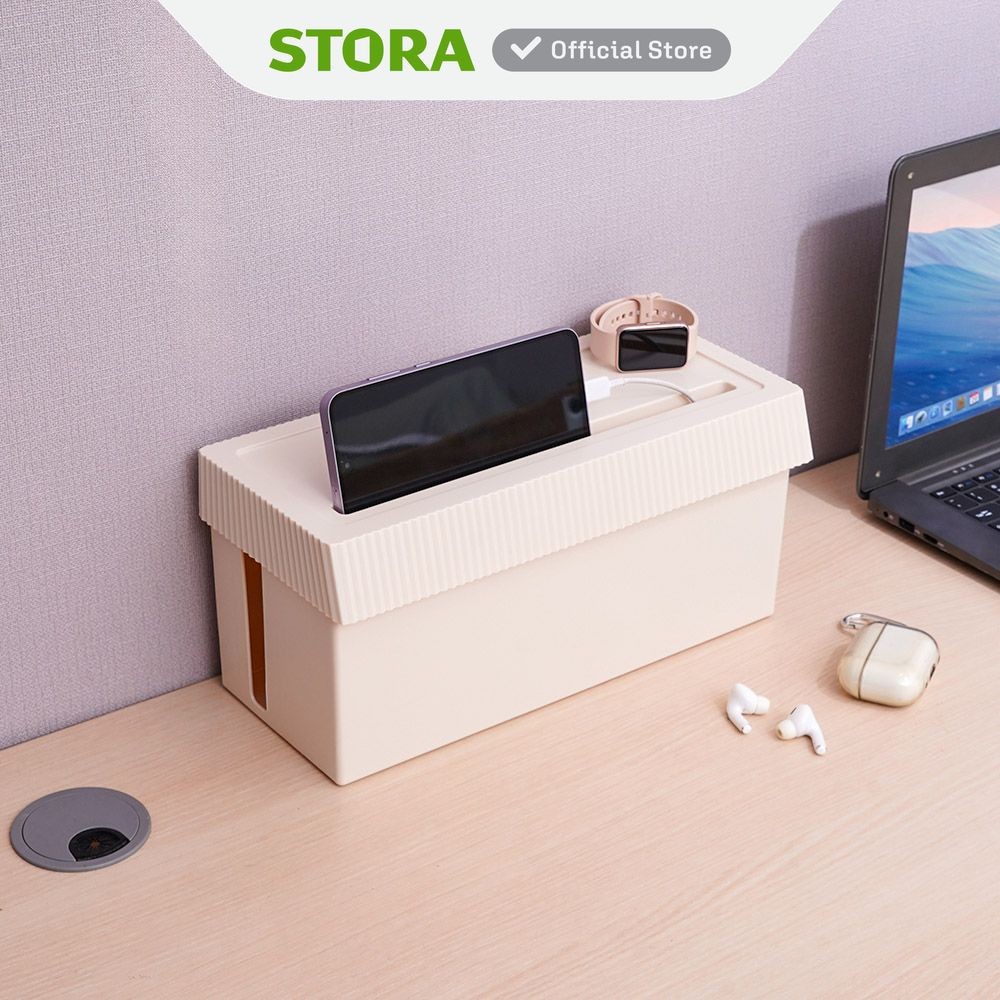 Jual Stora Kotak Organizer Prnyimpanan Kabel Square Cable Storage Box ...