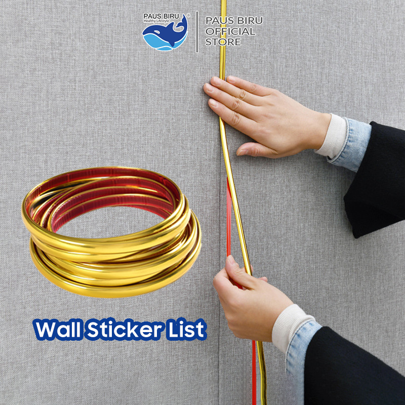 Jual Paus Biru - Wall STICKER PANJANG 1 METER / LIST PLAT STRIP MIRROR ...